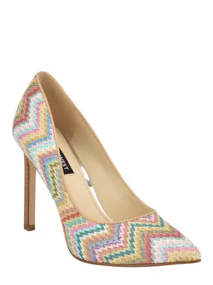 Nine West Nine West Tatiana Pointed Toe Stiletto Pumps Light Blue