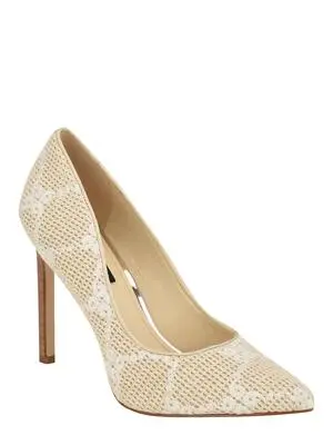 Nine West Tatiana Pointed Toe Stiletto Pumps - Medium Natural