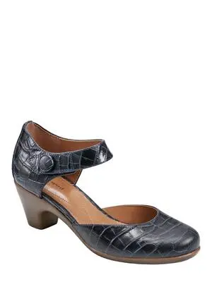 Easy Spirit Clarice Pump - Dark Blue Embossed