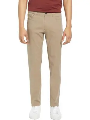 Theory Raffi Twill Straight Leg Pants - Bark - D01