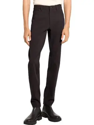 Theory Raffi Twill Straight Leg Pants - Brownwood