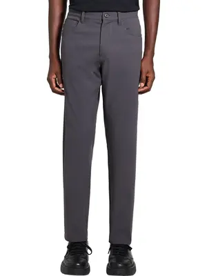 Theory Theory Raffi Twill Straight Leg Pants Dark Grey