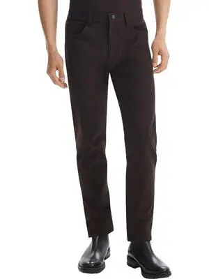 Theory Theory Raffi Twill Straight Leg Pants Hickory