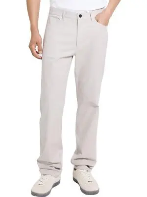 Theory Raffi Twill Straight Leg Pants - Silver Cloud - Uqa
