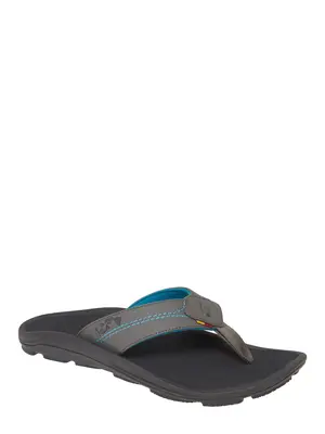 Olukai OluKai Kipi Flip Flop Stone/ Dark Shadow