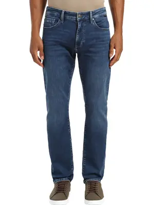 MAVI Zach Straight Leg Jeans Dark Blue