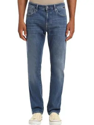 MAVI Zach Straight Leg Jeans Mid Ind Brushed Williamsburg