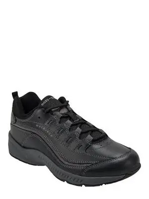 Easy Spirit Athletic Sneakers Black Leather