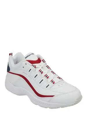 Easy Spirit Romy Sneaker - White/ Barbados Cherry