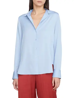Vince Vince. Slim Silk Blouse Iris