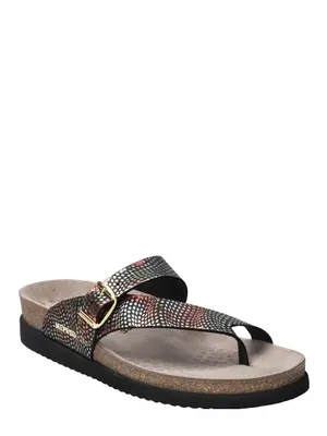 Mephisto Mephisto Helen Toe-Loop Sandal Black Kaleido