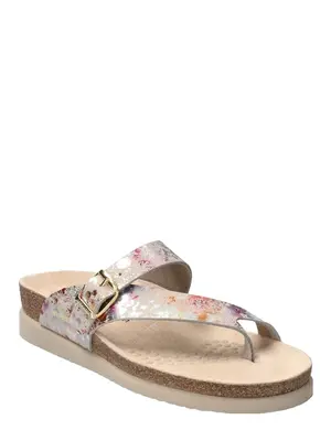 Mephisto Mephisto Helen Toe-Loop Sandal Fog Paint Leather