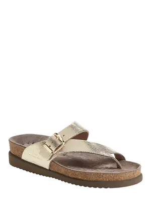 Mephisto Mephisto Helen Toe-Loop Sandal Platinum Vernise