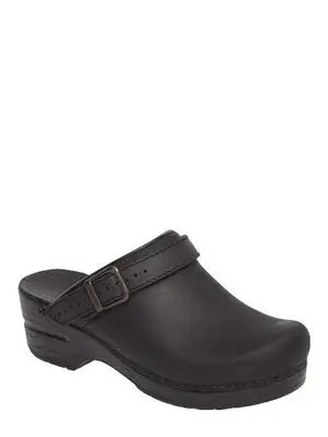 Dansko Ingrid Clog - Black Oiled Leather