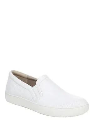 Naturalizer Marianne Slip-on Sneakers - White Perforated Leather