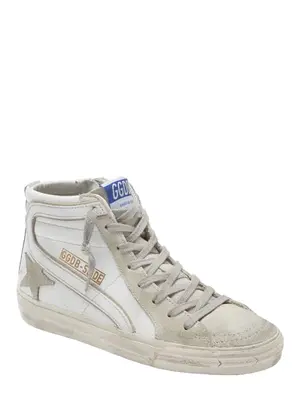 GOLDEN GOOSE Slide High-Top Sneaker White/ice