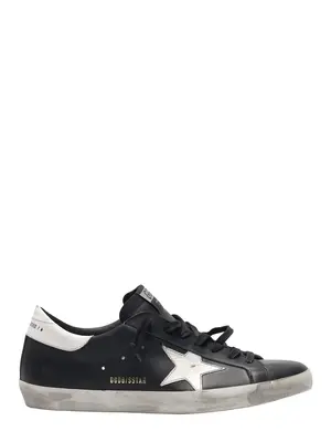 GOLDEN GOOSE Super-Star Low-Top Sneaker Black/ White