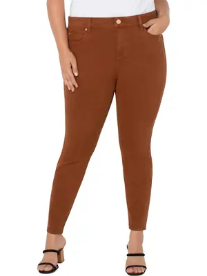 LIVERPOOL Liverpool Los Angeles Abby Skinny Jeans Deep Cinnamon