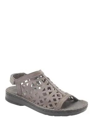 Naot Amadora Slingback Sandal - Smoke Grey Nubuck