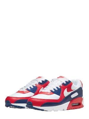 Nike Air Max 90 Sneakers White/ Obsidian/ Red