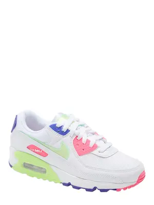 Nike Air Max 90 Sneakers White/ Volt/ Indigo/ Pink