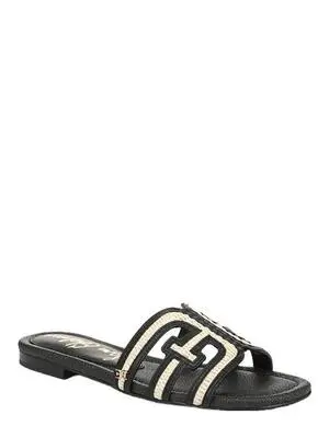Sam Edelman Bay Cutout Slide Sandal - Linen/black
