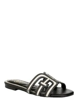 Sam Edelman Sam Edelman Bay Cutout Slide Sandal Modern Ivory/black