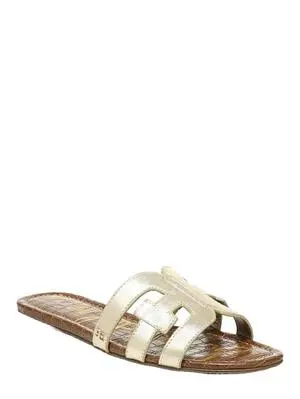 Sam Edelman Bay Cutout Slide Sandal - Molten Gold