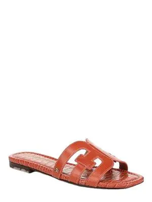 Sam Edelman Sam Edelman Bay Cutout Slide Sandal Orange Sunrise