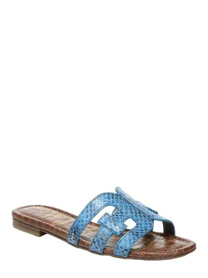 Sam Edelman Sam Edelman Bay Cutout Slide Sandal True Blue Leather