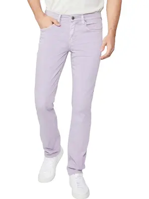 Paige TRANSCEND Federal Slim Straight Leg Jeans Vintage Crushed Iris