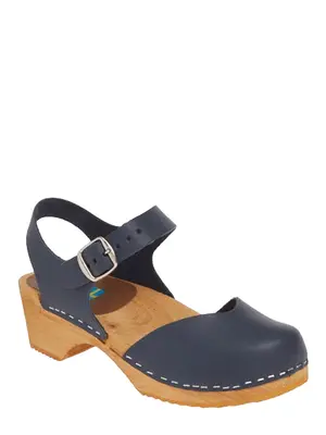 Mia MIA Sofia Clog Sandal Navy Leather