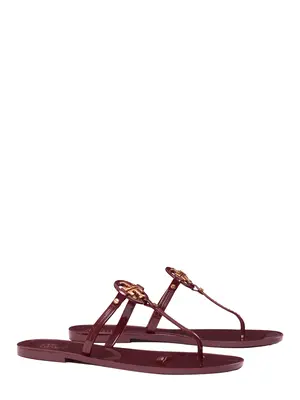 Tory Burch Tory Burch Mini Miller Jelly Thong Sandal Bordeaux