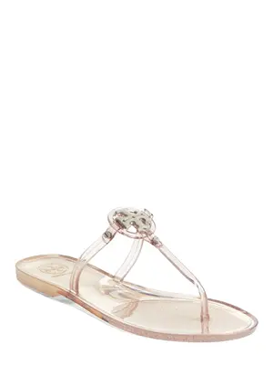 Tory Burch Tory Burch Mini Miller Jelly Thong Sandal Grey