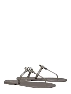 Tory Burch Tory Burch Mini Miller Jelly Thong Sandal River Rock/silver