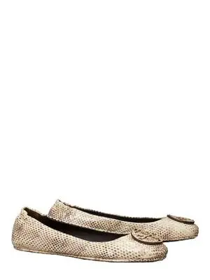 Tory Burch Tory Burch Minnie Travel Ballet Flat Cream Roccia
