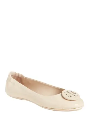 Tory Burch Tory Burch Minnie Travel Ballet Flat Dulce De Leche