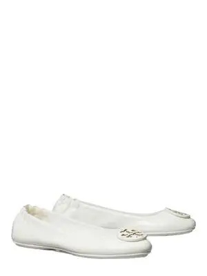 Tory Burch Tory Burch Minnie Travel Ballet Flat Gardenia