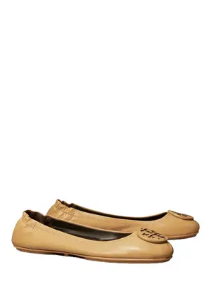 Tory Burch Tory Burch Minnie Travel Ballet Flat Ginger Shortbread