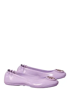 Tory Burch Tory Burch Minnie Travel Ballet Flat Lavender Cloud
