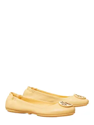 Tory Burch Tory Burch Minnie Travel Ballet Flat Peach Puff