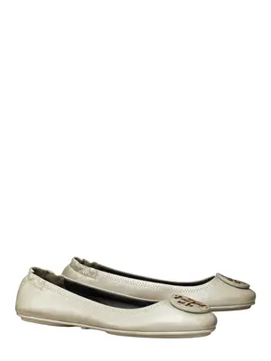 Tory Burch Tory Burch Minnie Travel Ballet Flat Pebble Gray