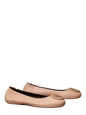 Tory Burch Tory Burch Minnie Travel Ballet Flat Pink Brick