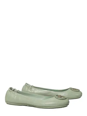 Tory Burch Tory Burch Minnie Travel Ballet Flat Seafoam
