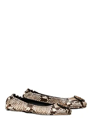Tory Burch Tory Burch Minnie Travel Ballet Flat Warm Roccia