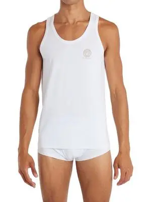 Versace Medusa Head Logo Tank - White