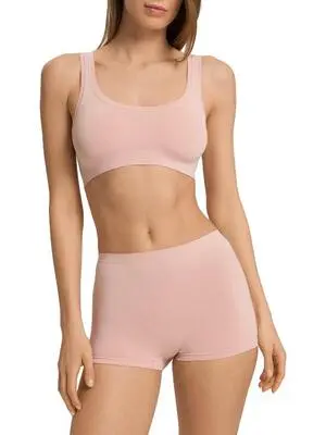 Hanro Touch Feeling Crop Top Blush