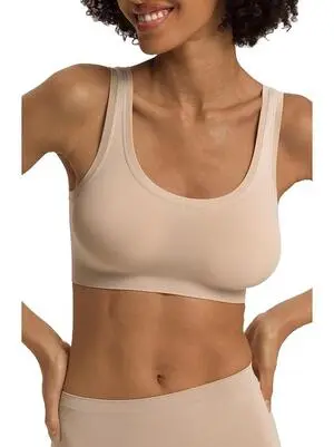 Hanro Touch Feeling Sports Bra - Coffee Quartz