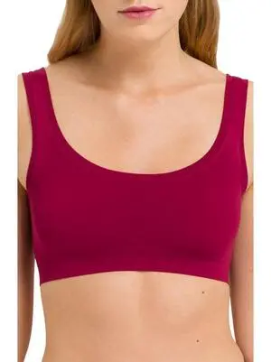 Hanro Touch Feeling Crop Top Intense Garnet