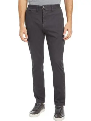 HIROSHI KATO Denit Slim Fit Chinos Charcoal